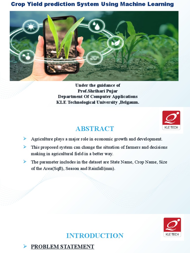 Crop Prediction | Download Free PDF | Machine Learning | Information Technology Management