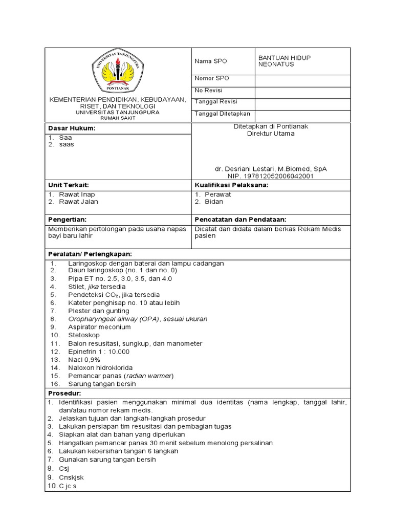 SPO Format Baru | PDF