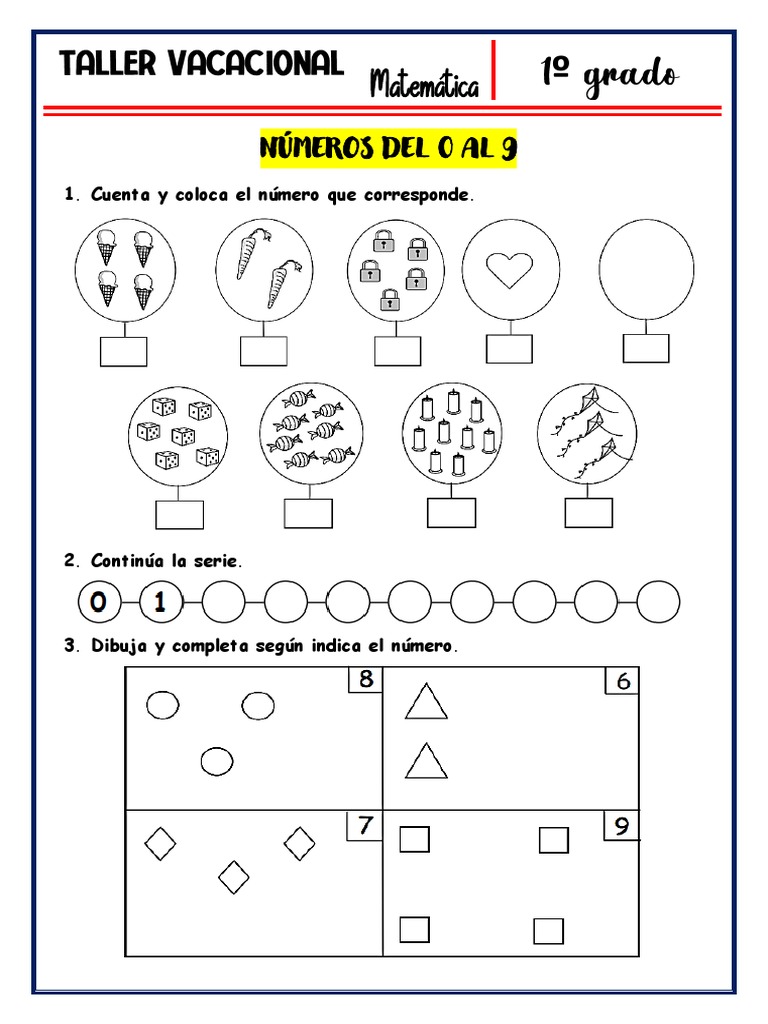 Números Del 0 Al 9 | PDF | Métodos y materiales de enseñanza | Hogar ...