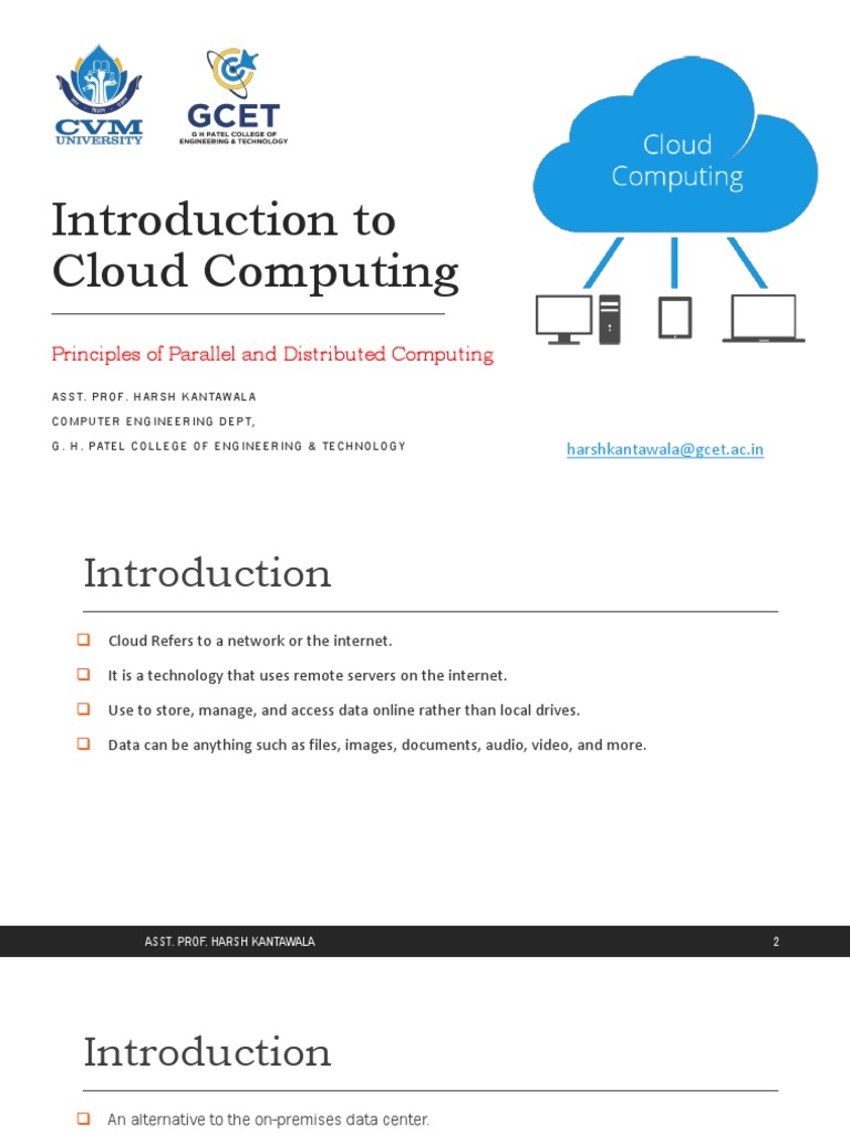 Principles of Parallel and Distributed Computing | PDF | Cloud Computing | Parallel Computing