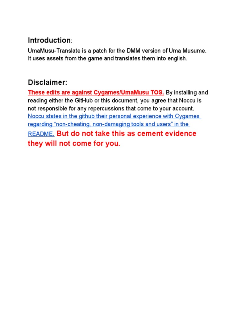 Uma Musume Translate Installation For Beginners | PDF | Computer File | Directory (Computing)