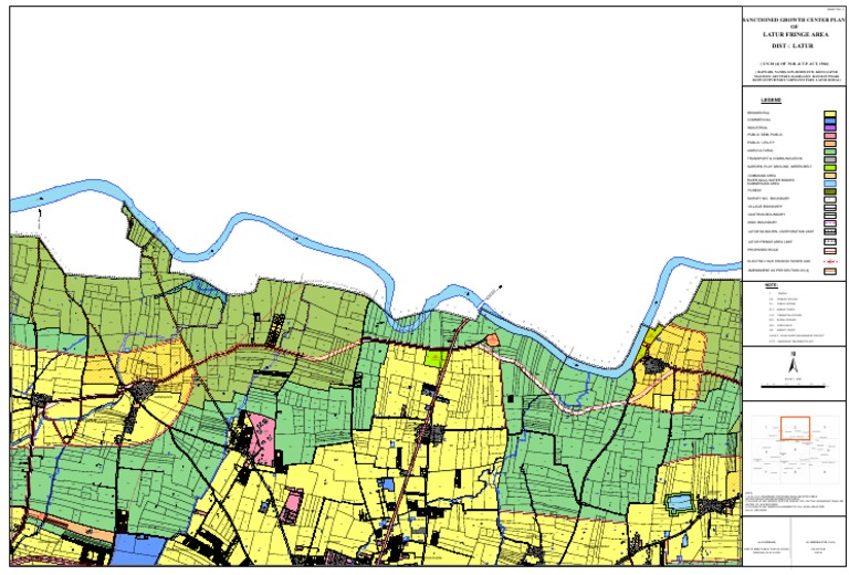 Latur Fringe Area Dist: Latur: Sanctioned Growth Center Plan OF | PDF