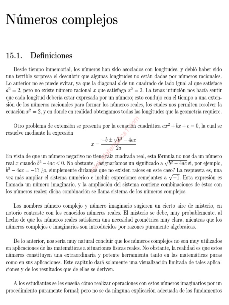 Numeros Complejos Libros | PDF | Números | Número complejo