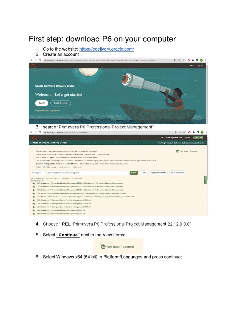 P6 Standalone Download and Setup | PDF