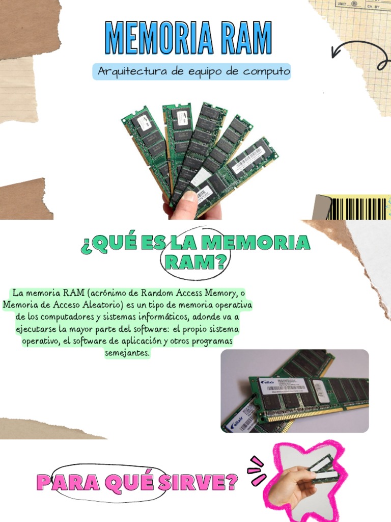 Memorias Ram | PDF | Memoria de acceso aleatorio | Almacenamiento de ...