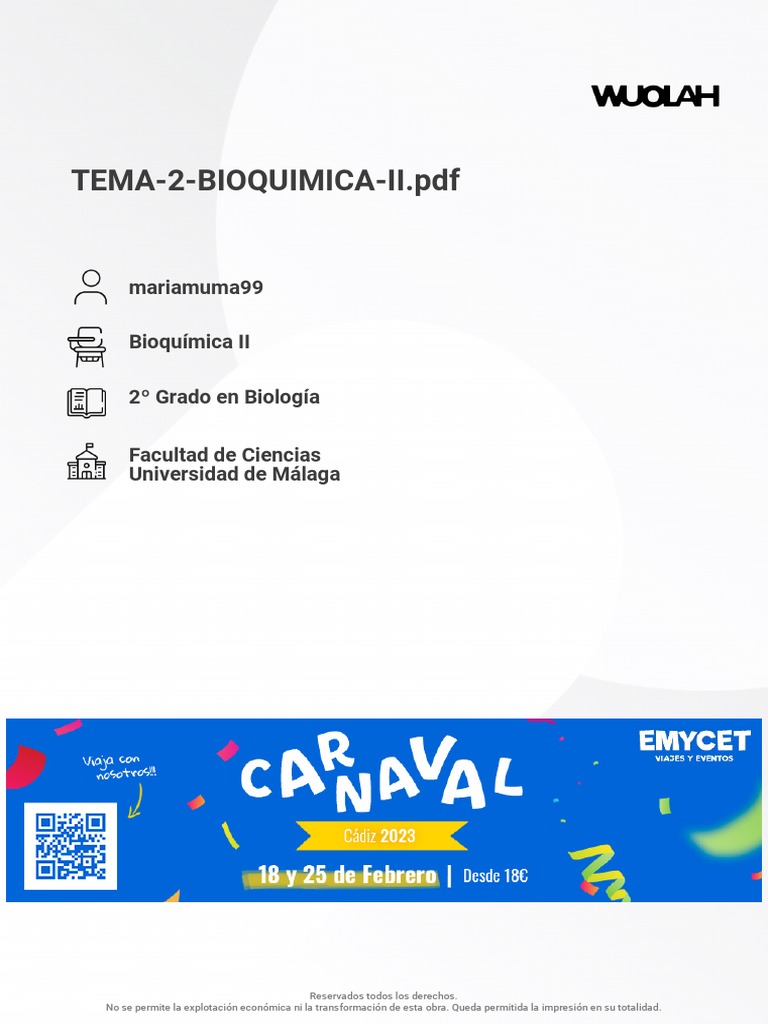 TEMA-2-BIOQUIMICA-II - PDF: Mariamuma99 Bioquímica II 2º Grado en ...