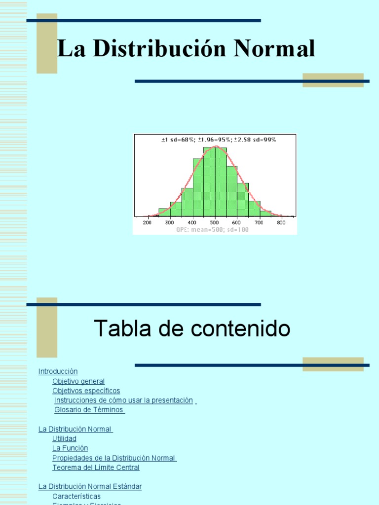 Modulo Sobre La Distribucion Normal | PDF | Distribución normal | Desviación Estándar