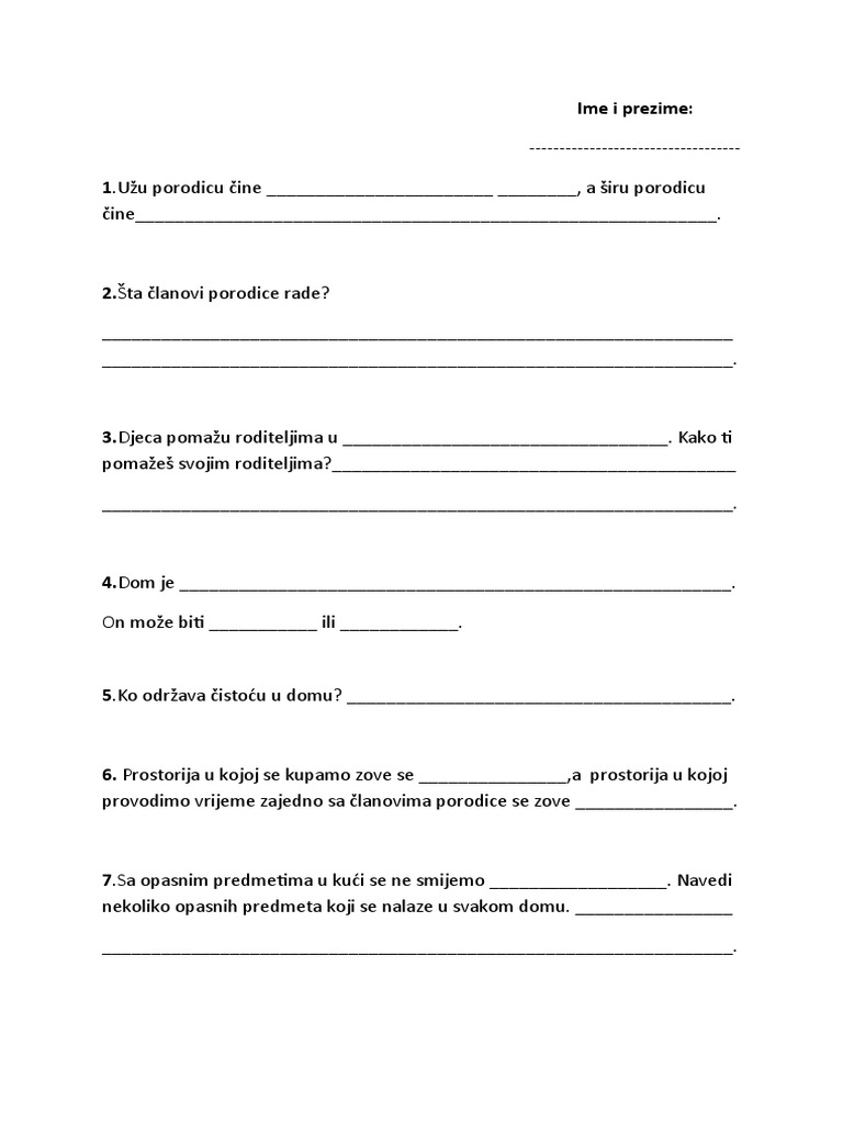 Kontrolni Moja Okolina | PDF