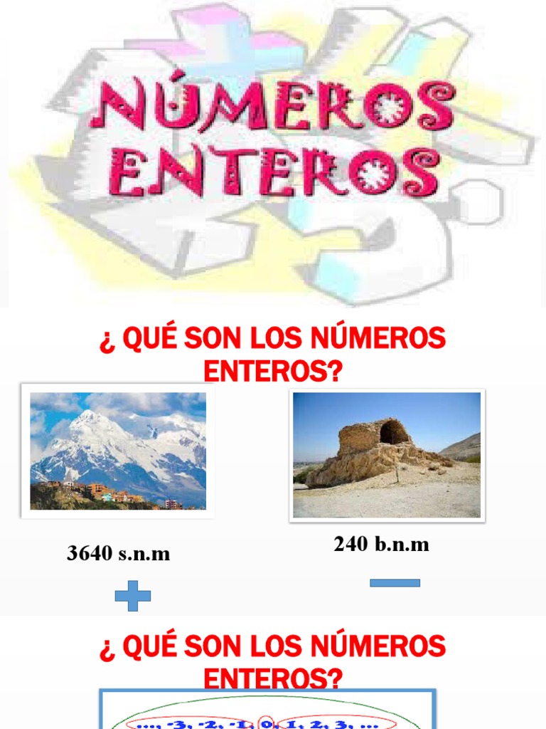 Numeros Enteros | PDF | Entero | Multiplicación
