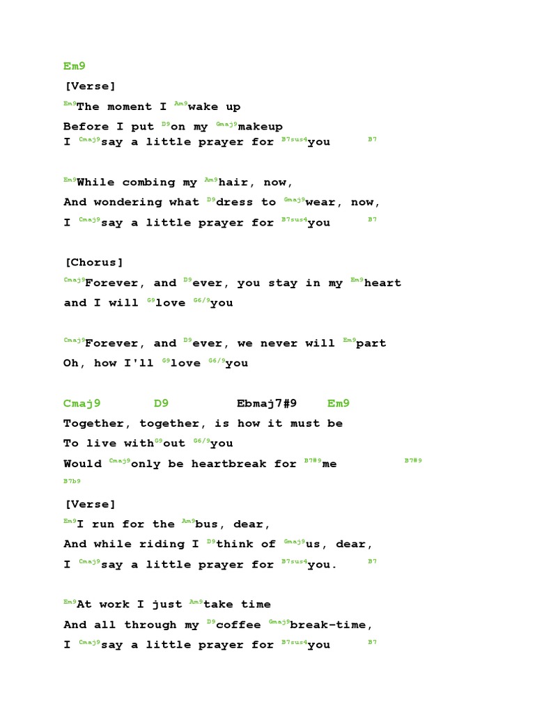 "Say a Little Prayer Lyrics" | PDF | Songs