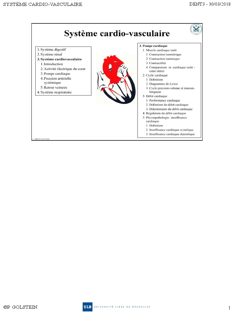 Système Cardio-Vasculaire - 2018-03-30 - Pompe Cardiaque Pour UV | PDF ...