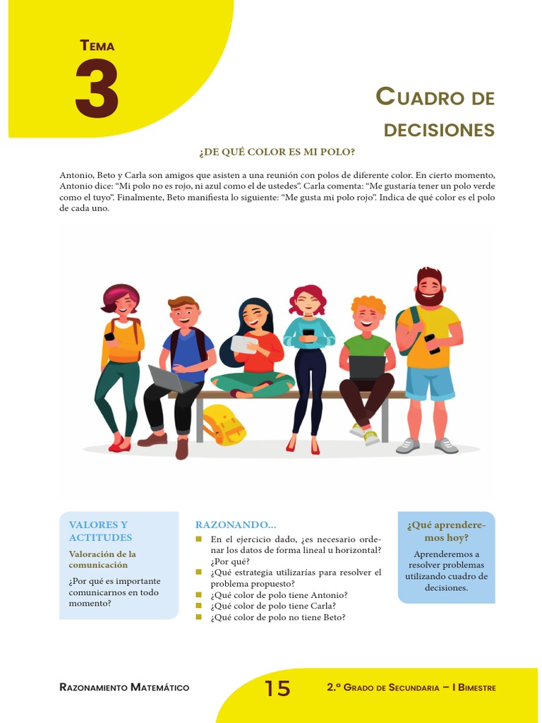 Semana 3 RM 2do Secundaria | PDF | Color