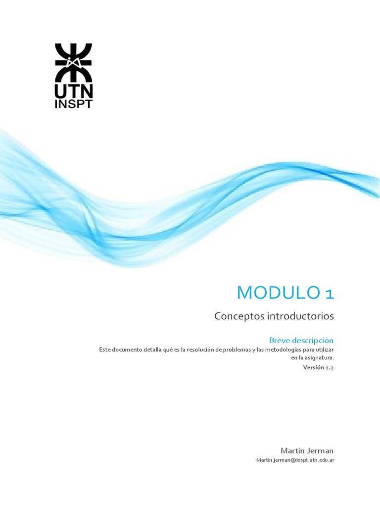 M1 - Conceptos Introductorios | PDF | Algoritmos | Programación de computadoras