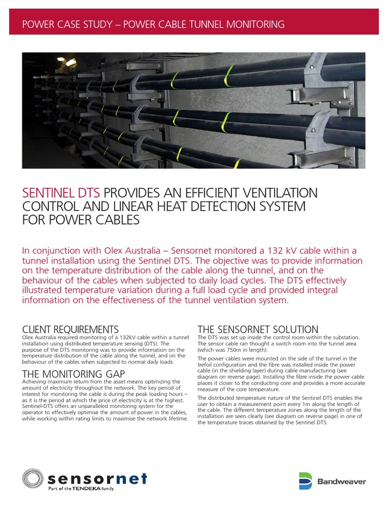 Sensornet Casestudy - Power Cable Monitoring in Tunnel | Download Free ...
