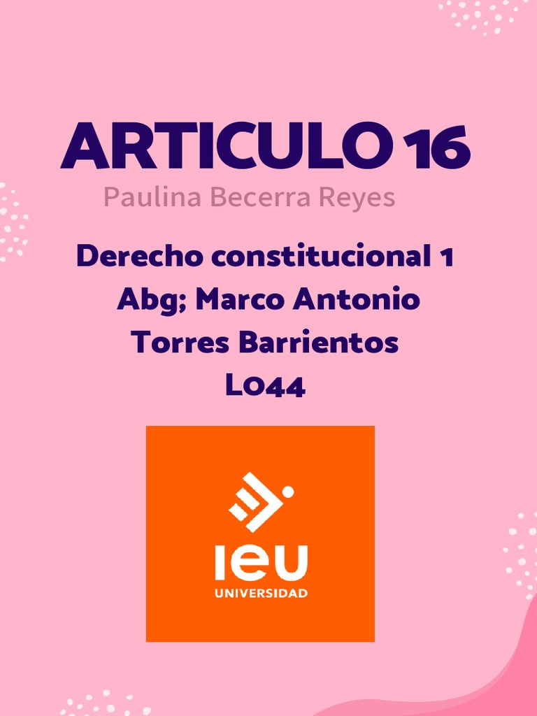Articulo 16 | PDF