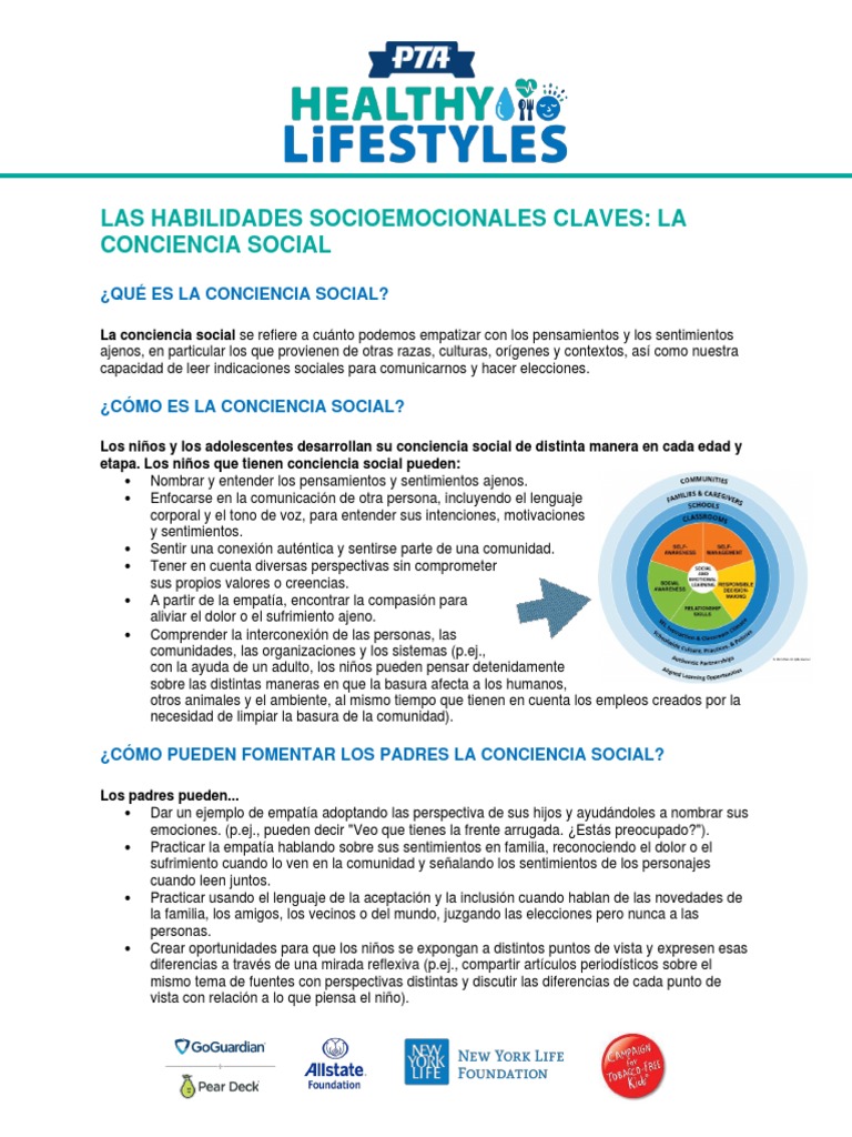 Las Habilidades Socioemocionales Claves: La Conciencia Social | PDF ...