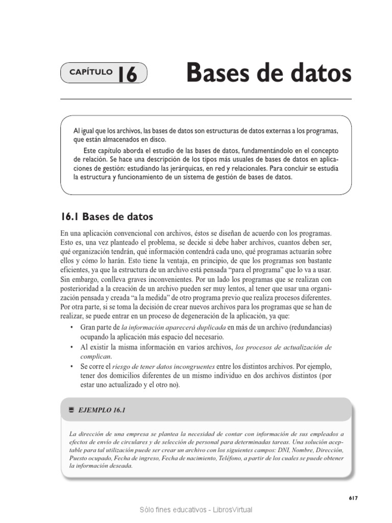 Tipos y Gestión de Bases de Datos | PDF | Bases de datos | Archivo de ...