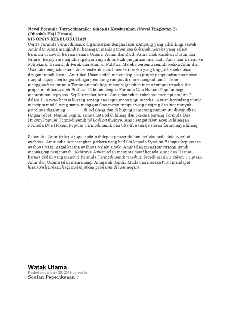 Novel Formula Termodinamik | PDF