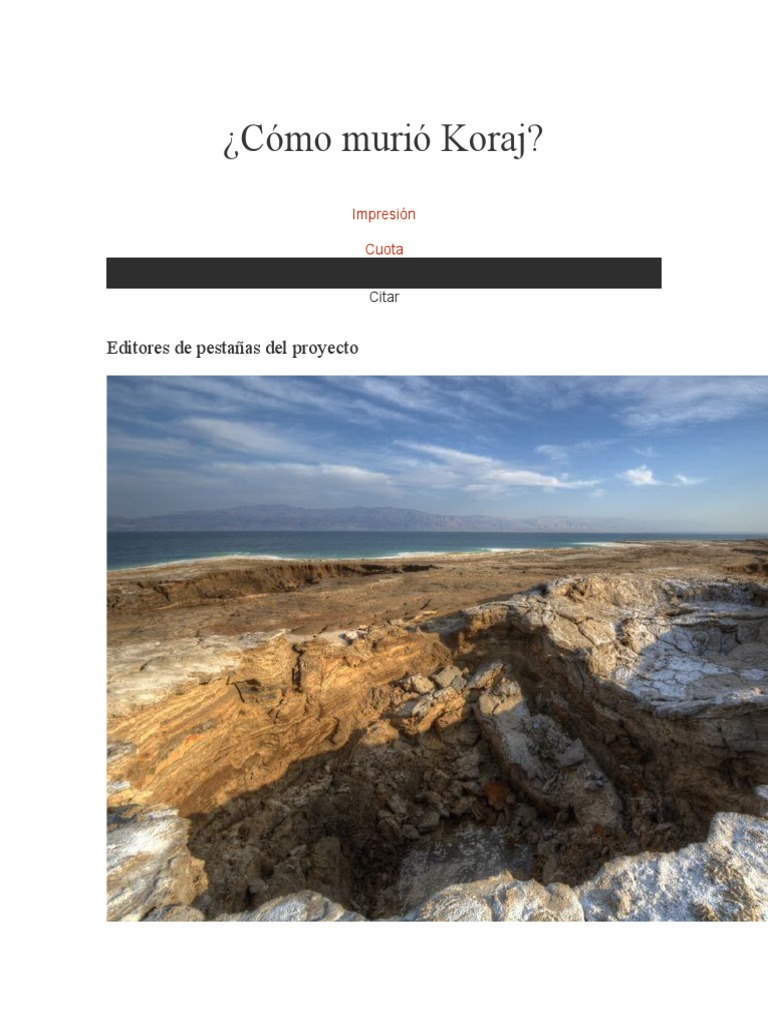 Cómo Murió Koraj | PDF