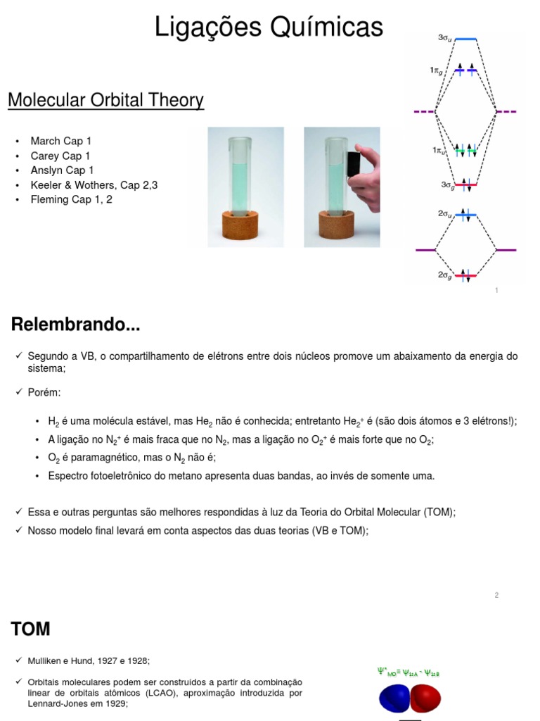 Teoria do Orbital Molecular e LCAO | PDF | Moléculas | Orbital molecular
