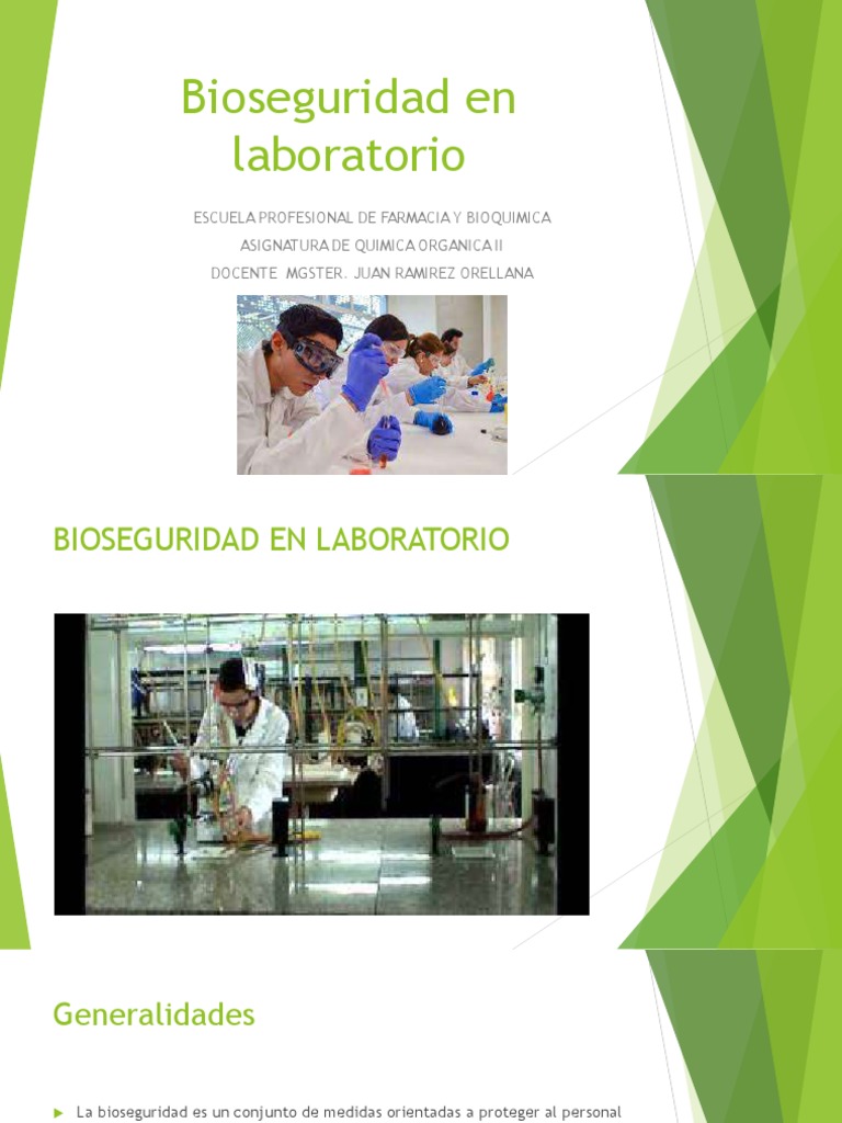 Bioseguridad en Laboratorio | PDF | Laboratorios | Agua
