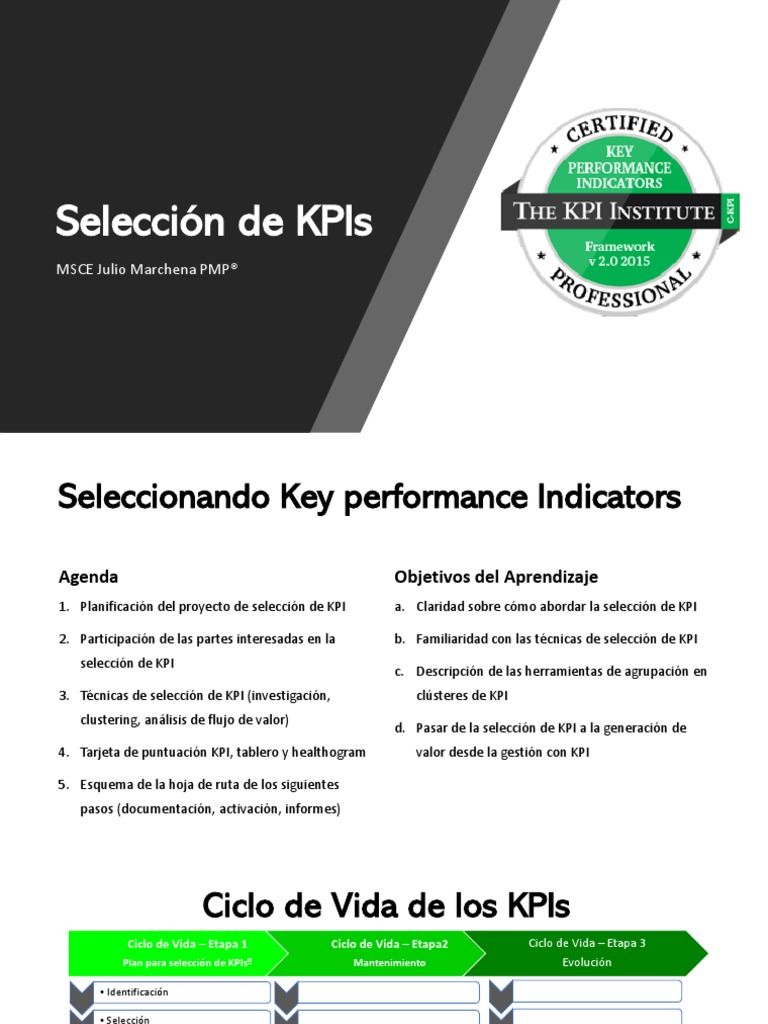2 - Seleccionando KPIs - 2020 | PDF | Indicador de rendimiento | Business