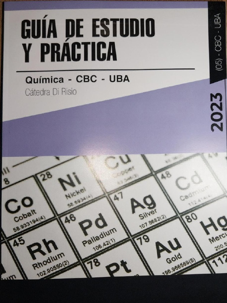 Guia de Estudio y Practica - Quimica CBC 2023. | PDF