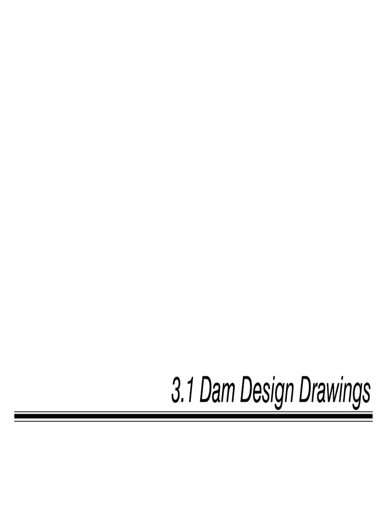 3.1 DAM - Design - Drawings | PDF | Dam | Spillway