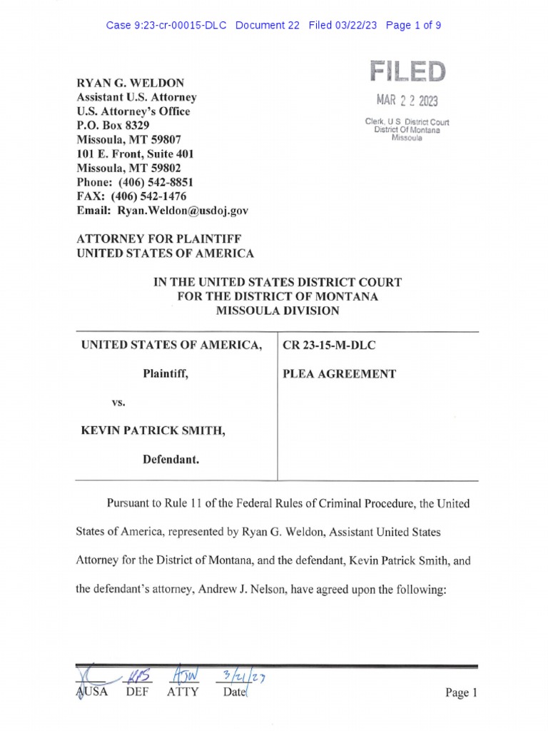 Plea Agreement & Evidence Redacted | PDF | Plea | Plea Bargain