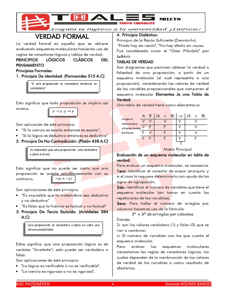 Verdad Formal: Leibtniz | PDF | Proposición | Verdad