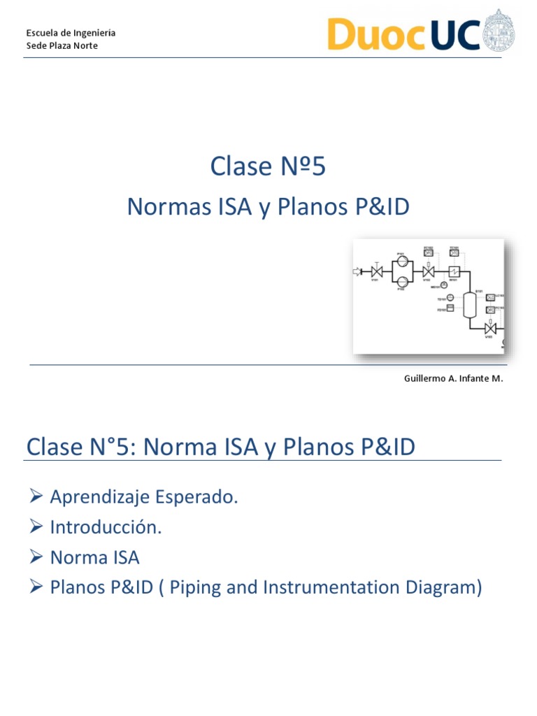 05.PCI1101-Clase-05-Norma ISA - P&ID | PDF | Ingeniería de control | Ingeniería