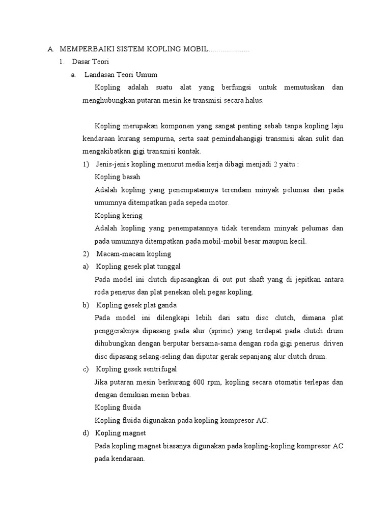 Contoh Laporan Pelaksanaan PKL BAB II | PDF