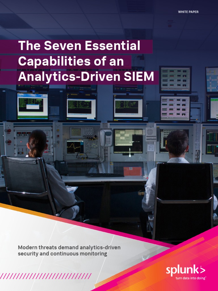 The Seven Essential Capabilities of Analytics Driven Siem | PDF | Security | Computer Security