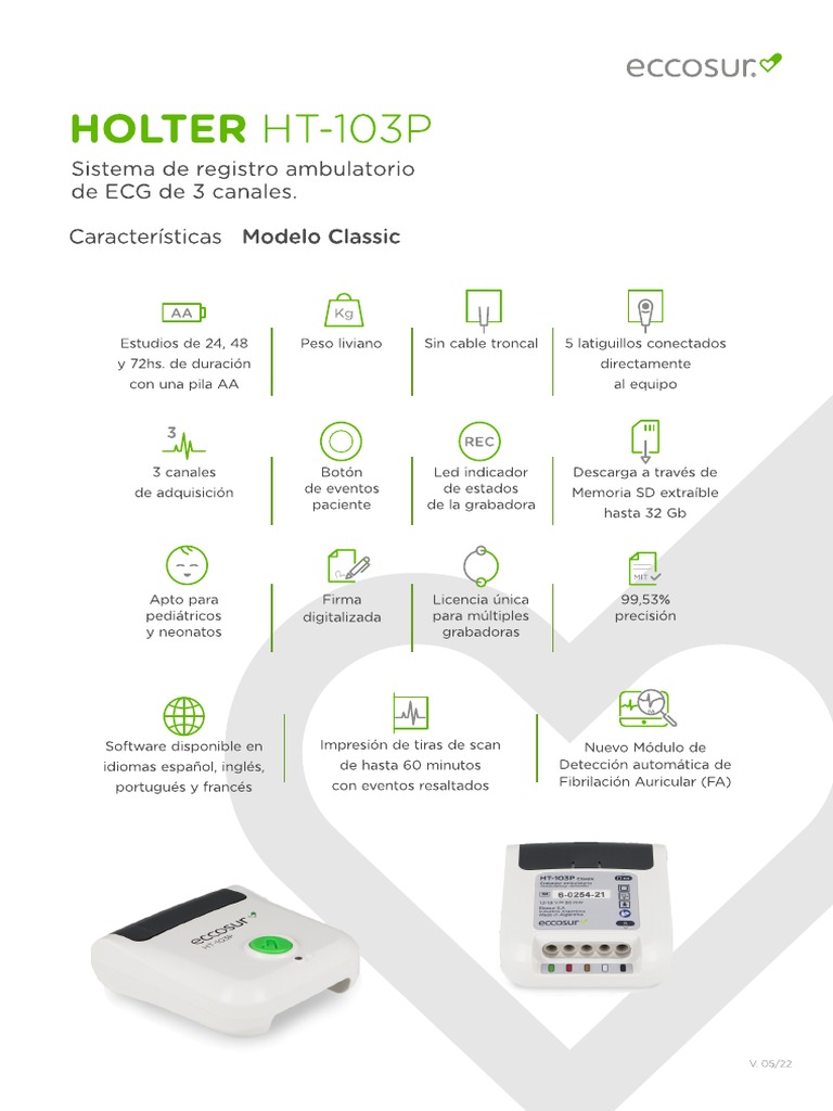 Folleto HOLTER HT 103P | PDF