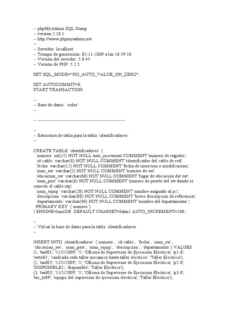 Scrip de Datos SQL SQL Dump | PDF | Recuperación de información | Ingeniería de Sistemas