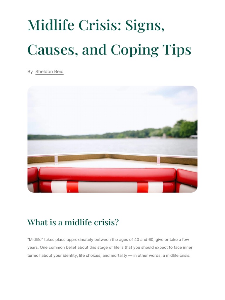 Midlife Crisis - Signs, Causes, and Coping Tips | PDF | Stress (Biology ...