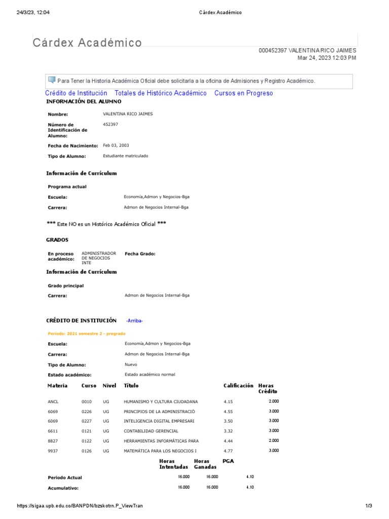 Cárdex Académico | PDF