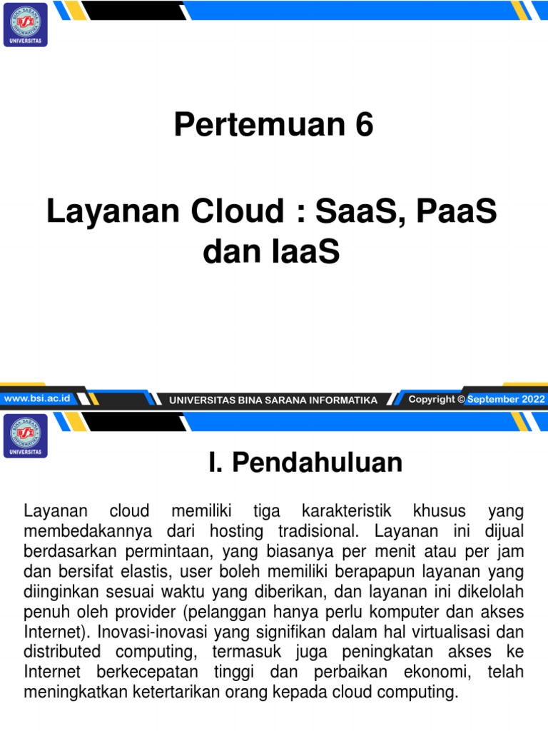 Layanan Cloud SaaS PaaS Dan IaaS | PDF