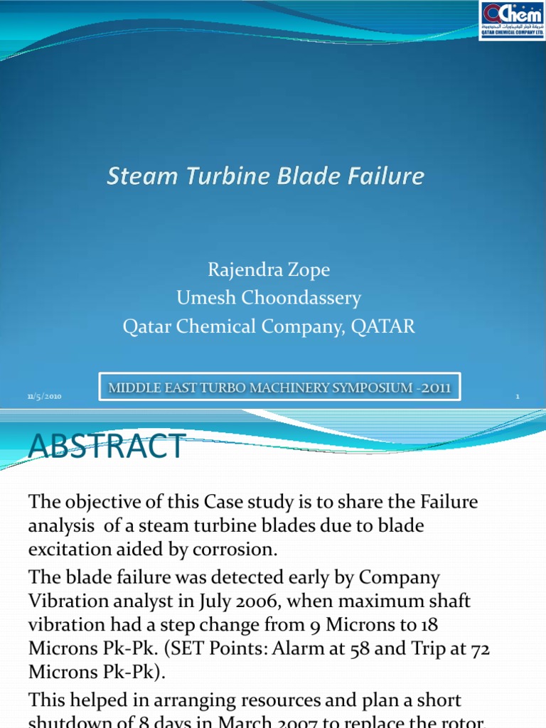 Steam Turbine Blade Failure Analysis | PDF | Fracture | Fatigue (Material)