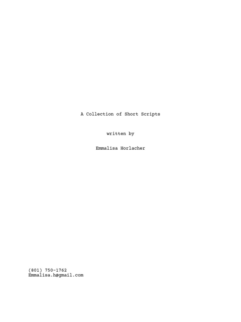A Collection of Short Scripts | PDF