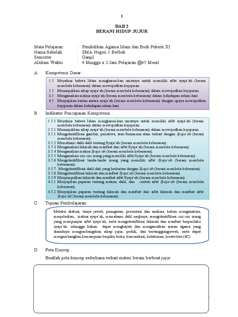 BAB 2 Berani Hidup Jujur REVISI | PDF | Karier & Perkembangan
