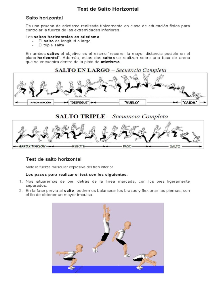 Test de Salto Horizontal | PDF