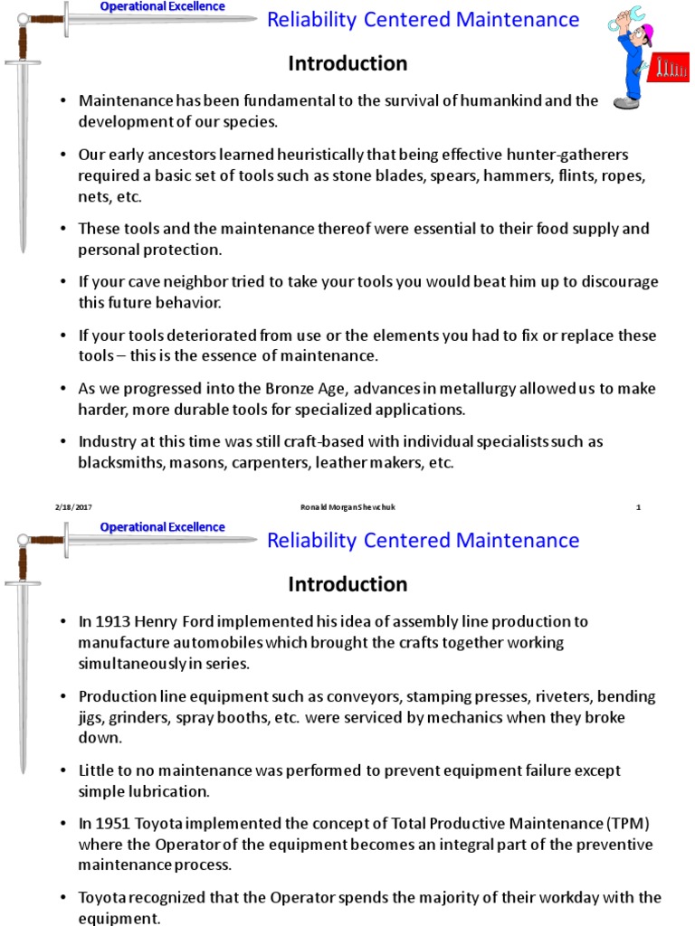 Reliability Centered Maintenance | PDF | Reliability Engineering | Safety