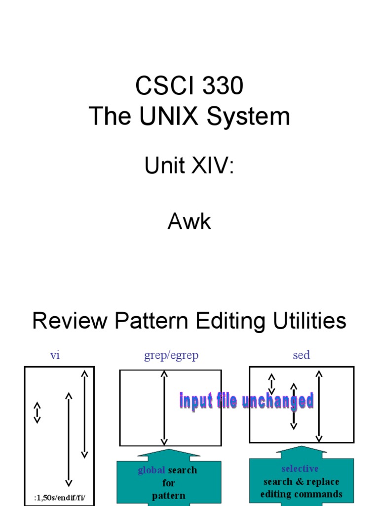 14 Awk | PDF | Computer Programming | Software Engineering 14 Awk | PDF | Computer Programming | Software Engineering