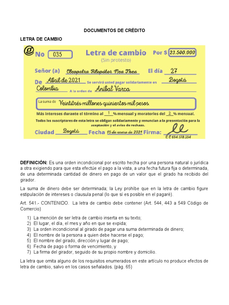 Documentos de Crédito | PDF | Pagaré | Pagos