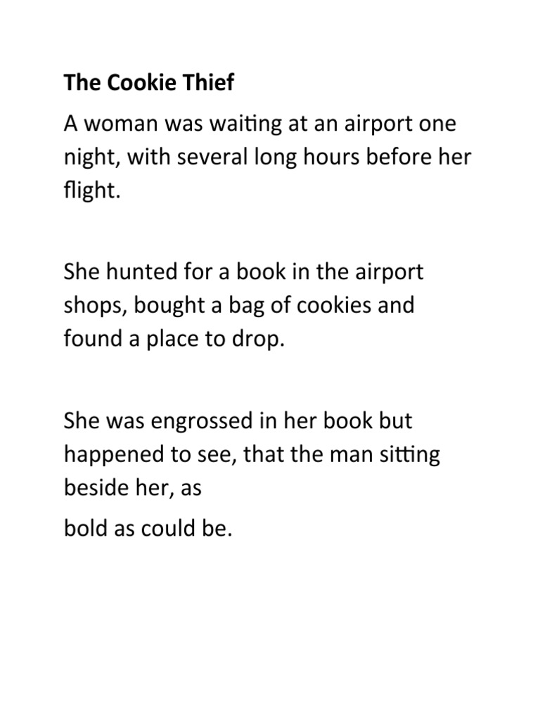The Cookie Thief | PDF