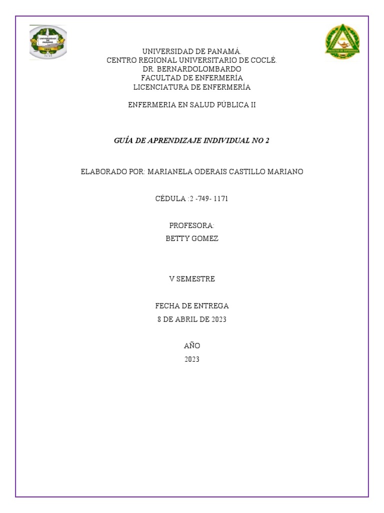 Resuelta Guia N°2 | PDF | Cognición | Aprendizaje