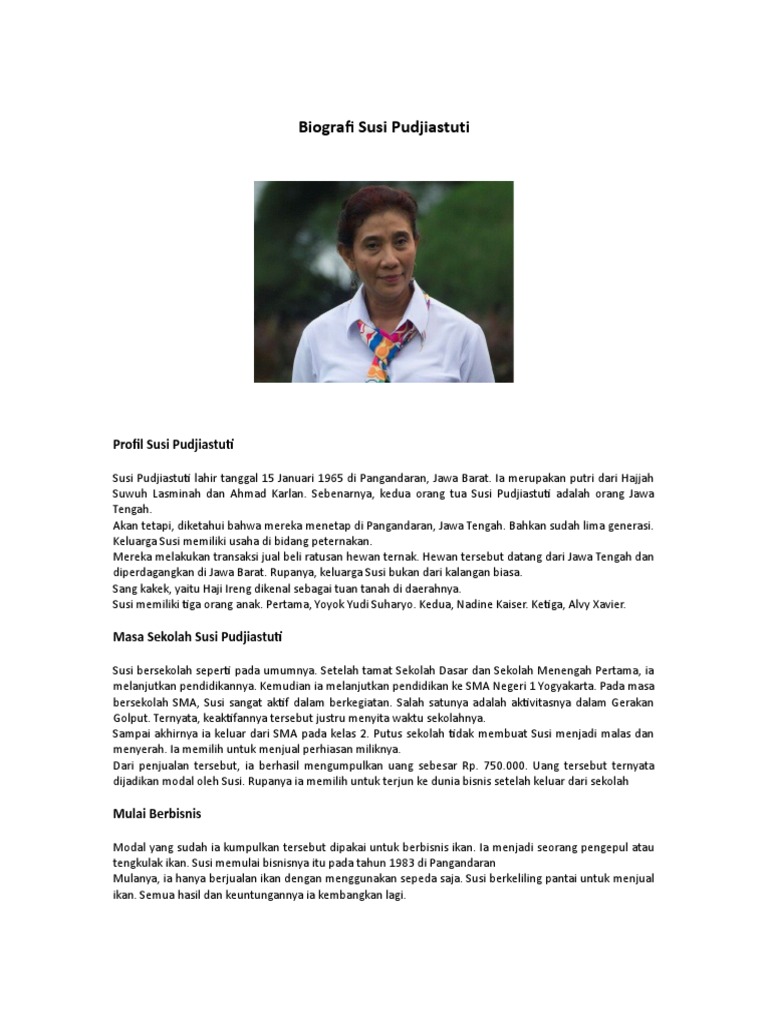 Biografi Susi P-WPS Office | PDF