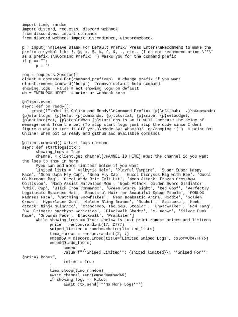 Fake Roblox Limited Sniper Cookie Logger Op Pdf Cookie Computing 