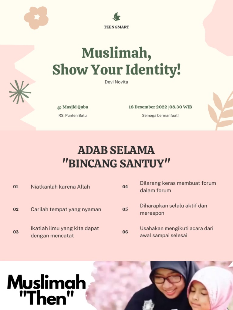 Muslimah, Show Your Identity! | PDF